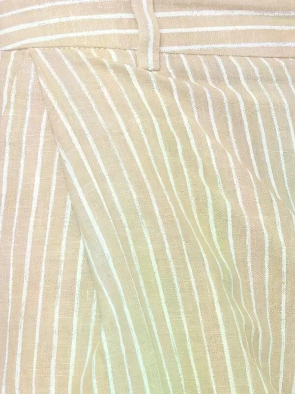 120% Lino Vertical Stripe Linen Trousers