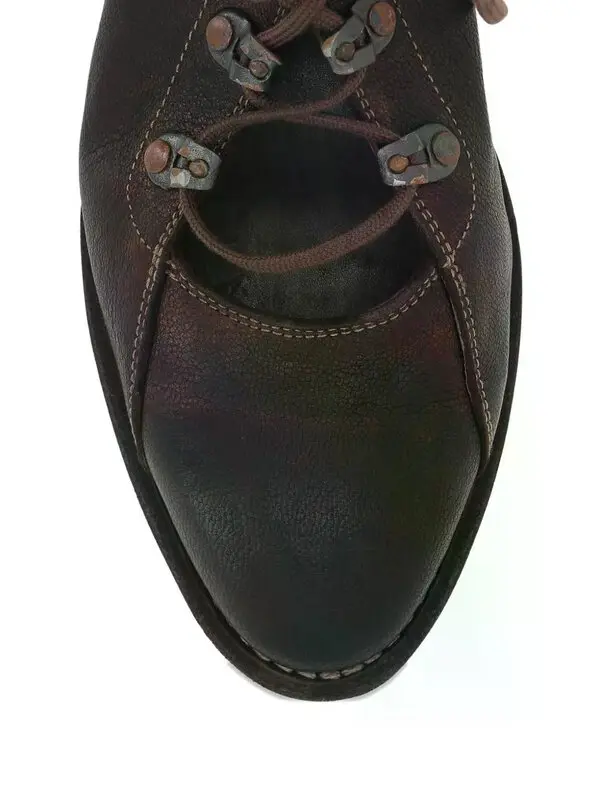 Guidi Lace-up Leather Ankle Boots