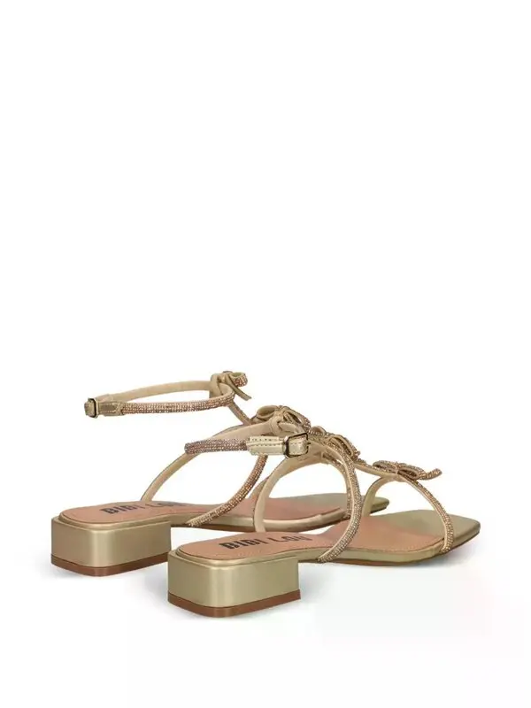 BIBI LOU Poline Bow-detail Sandals - Gold