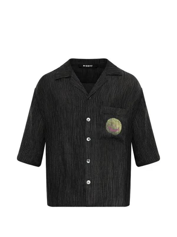 MISBHV Smile Crinkled-finish Shirt