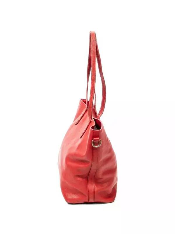 Prada Logo Plaque Tote Bag
