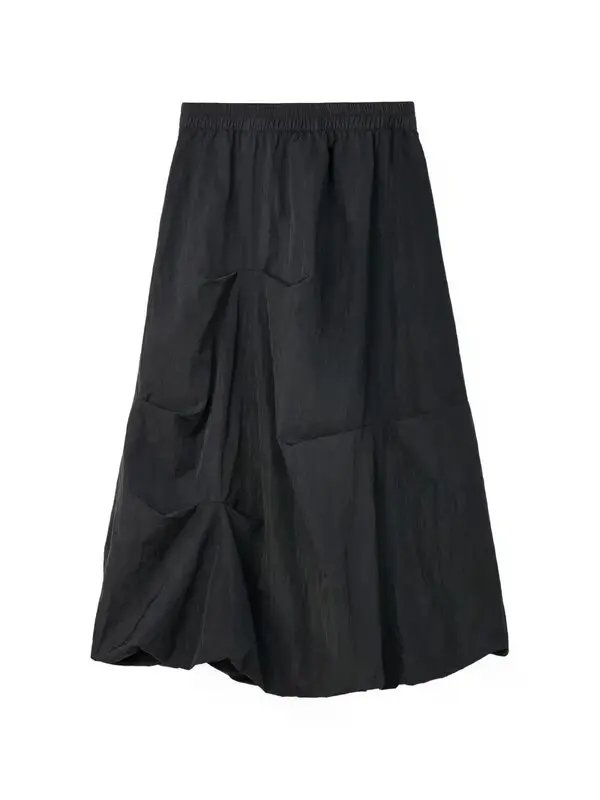 B+AB Draped Midi Skirt With Bubble Hem