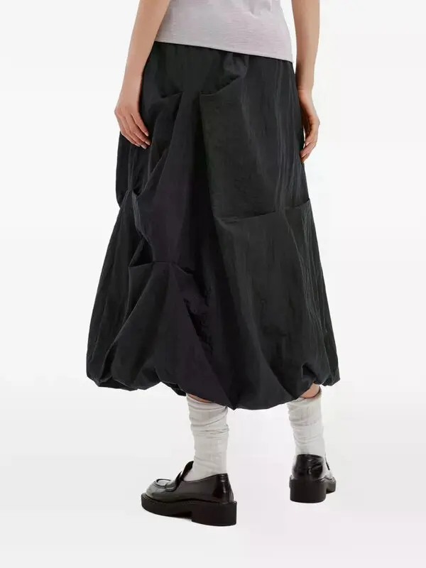 B+AB Draped Midi Skirt With Bubble Hem