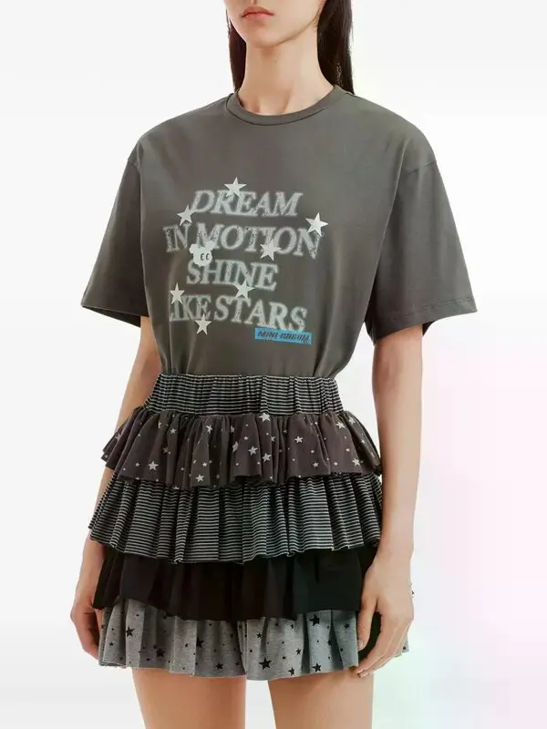 MINI CREAM Star Motif T-shirt