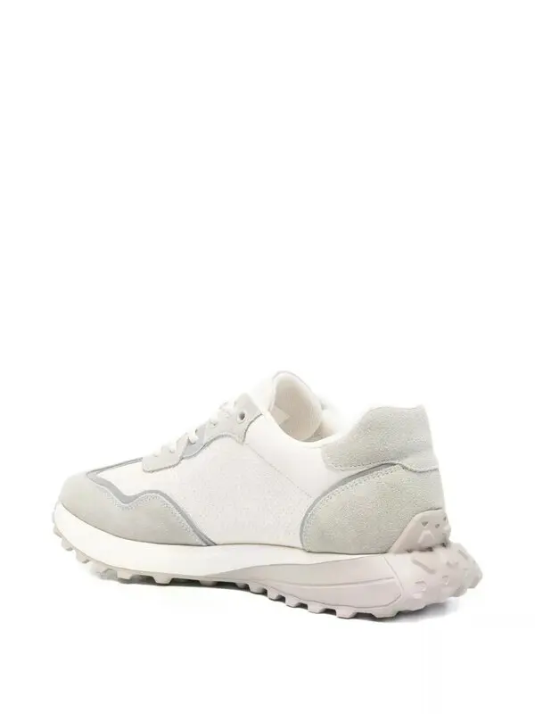 SERGIO MORETTI FIRENZE Suede Panel Sneakers - Grey