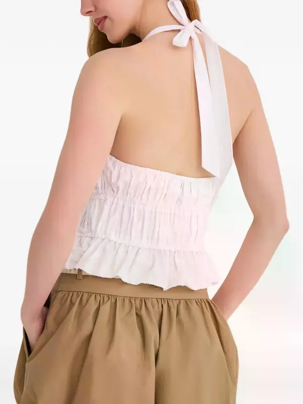 Cara Cara Belted Bubble-hem Shorts - Brown