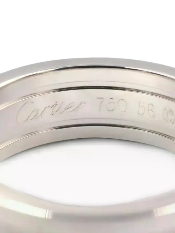 Cartier 18k White Gold C2 Ring - Silver