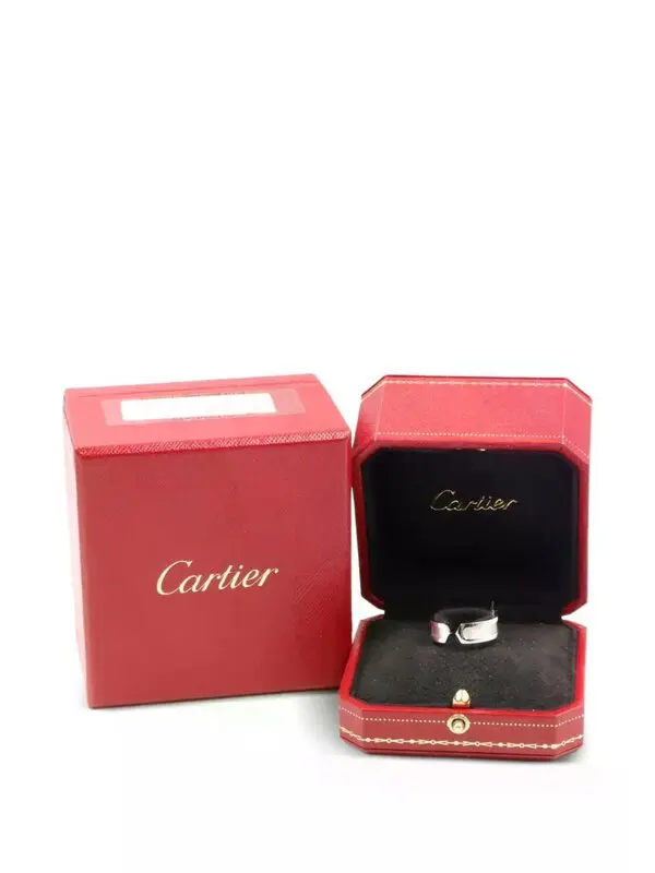 Cartier 18k White Gold C2 Ring - Silver