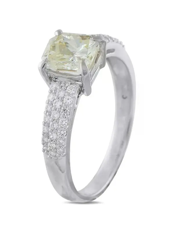 LB EXCLUSIVE Platinum Diamond Ring - Silver
