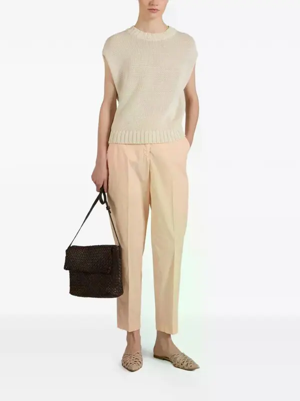 SLOWEAR Zanone Sleeveless Cotton Knit Top