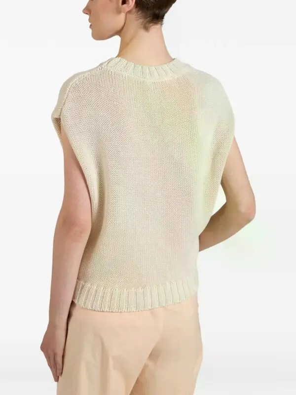 SLOWEAR Zanone Sleeveless Cotton Knit Top