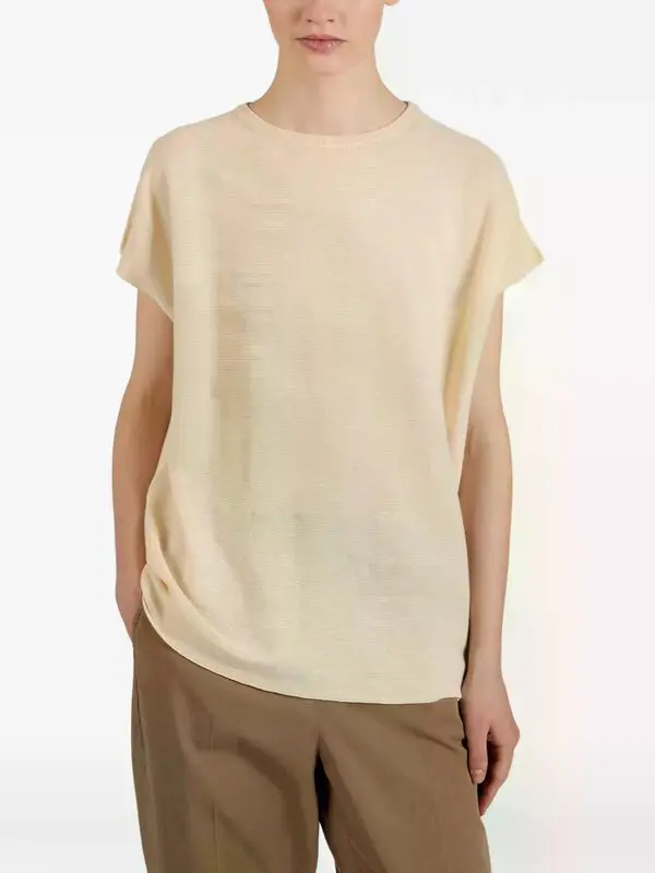 SLOWEAR Zanone Cotton Crew Neck T-shirt - Neutrals