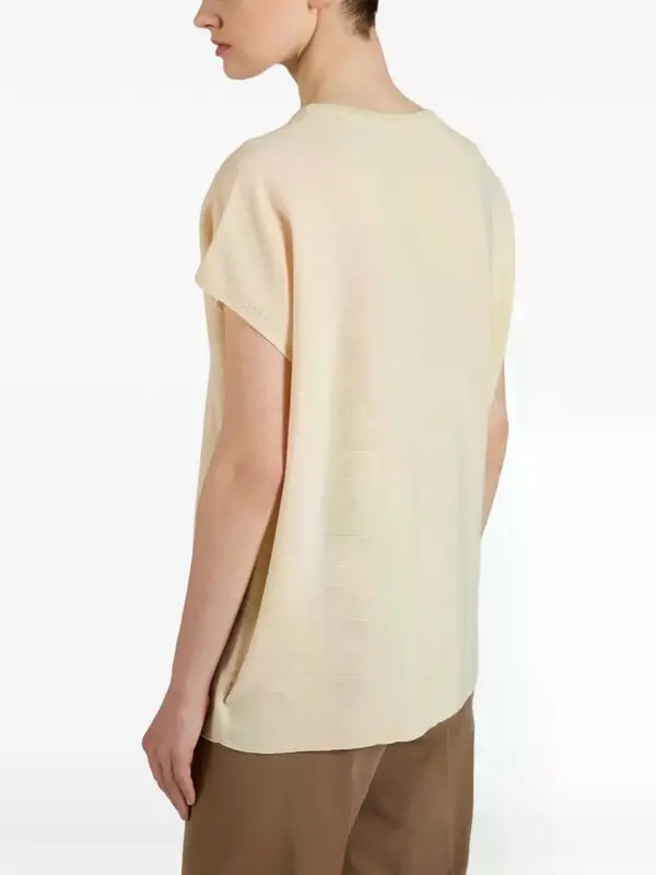 SLOWEAR Zanone Cotton Crew Neck T-shirt - Neutrals