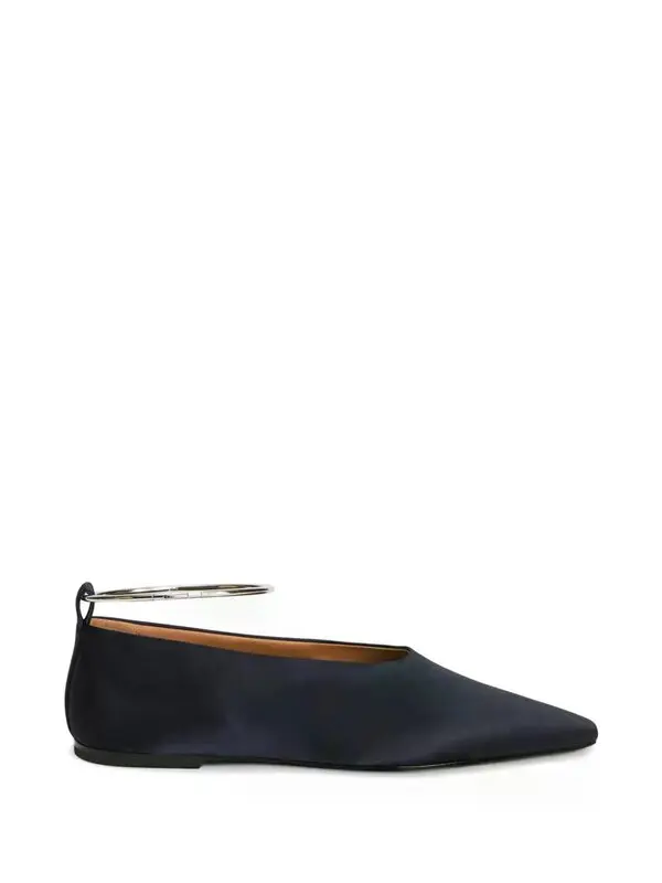 JIL SANDER Pointed Toe Ballet Flats - Blue