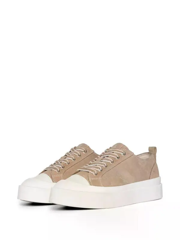 Manière De Voir Manier De Voir Suede Contrast Stitch Sneakers