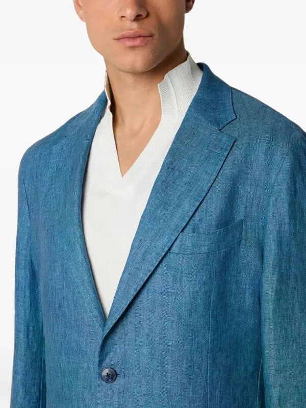 Brooks Brothers Herringbone-weave Single-breasted Blazer