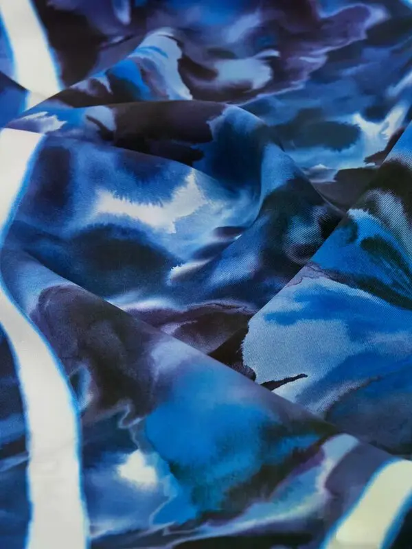 FERRAGAMO Carnation Print Diamond Scarf