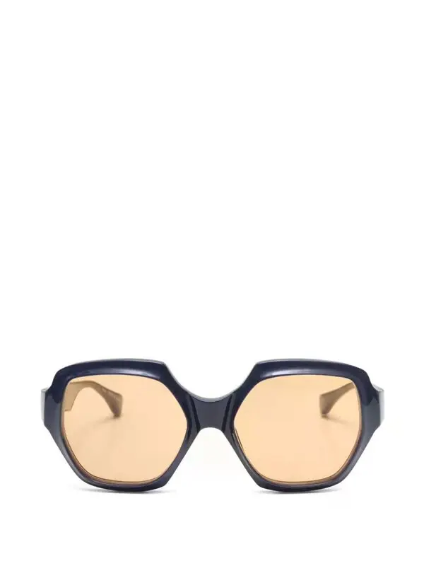 Undercover X Factory900 Geometric-frame Sunglasses - Black