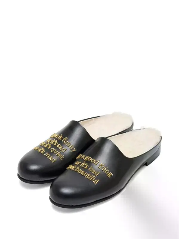 Undercover Embellished Leather Mules