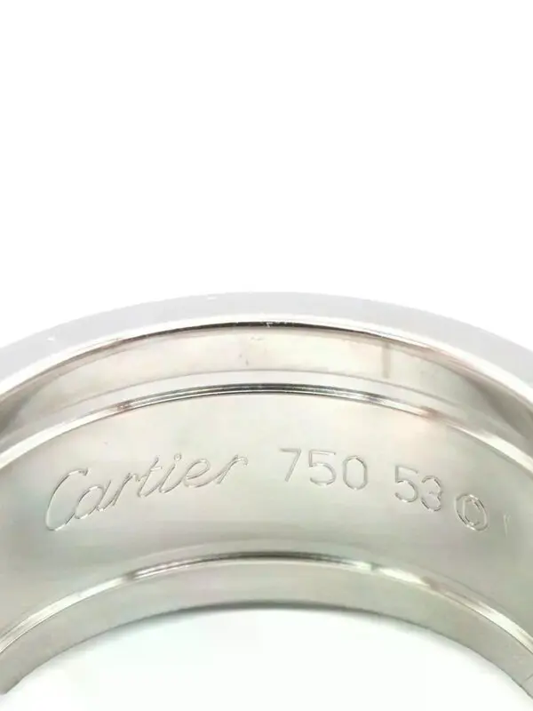 Cartier 18k White Gold Diamond Pavé C2 Ring