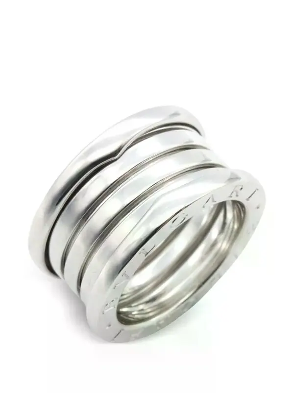 BVLGARI 18k White Gold B.zero1 Four-band Ring - Silver