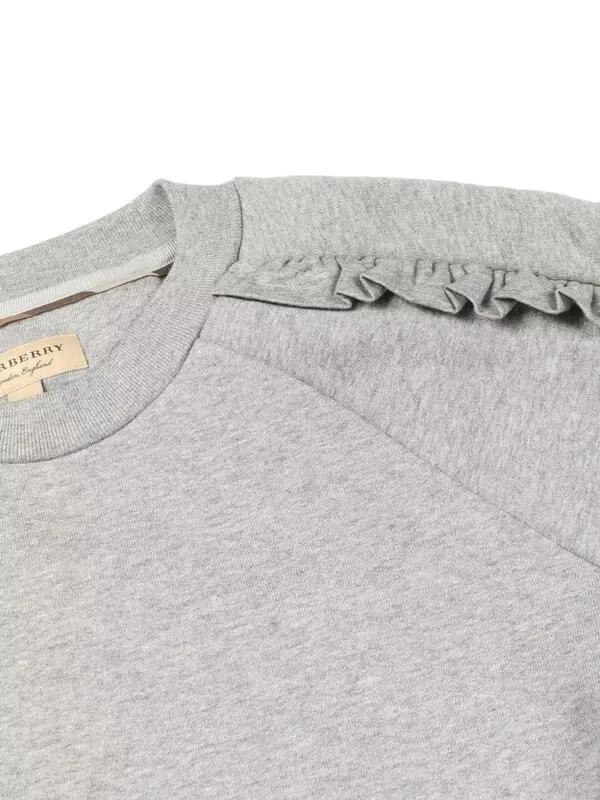 Burberry Ruffled Sweatshirt - Grey