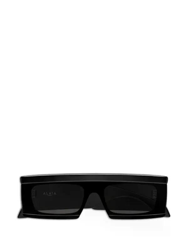 AZZEDINE ALAIA Alaïa Rectangle Frame Sunglasses - Black