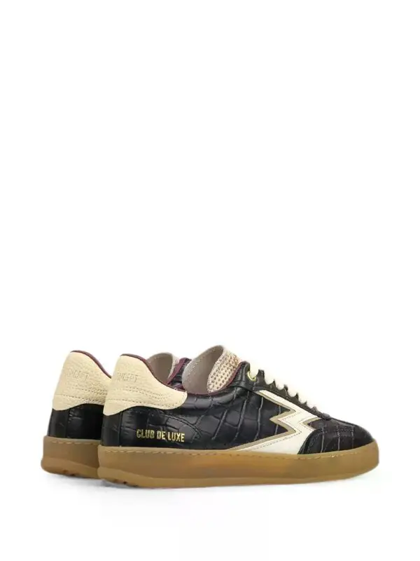 MOA CONCEPT Leather Sneakers With Lightning Bolt Motif