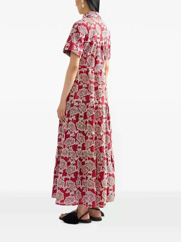 Erdem Floral Embroidered Shirt Dress