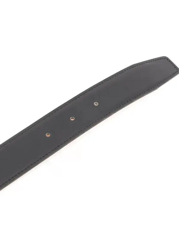 Hermès H Plate Reversible Belt - Black