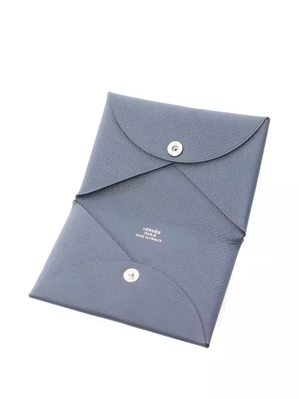 Hermès Calvi Coin Purse - Blue
