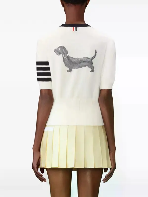 Thom Browne Hector Intarsia 4-bar T-shirt