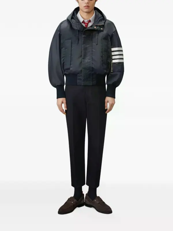 Thom Browne 4-bar Hooded Jacket