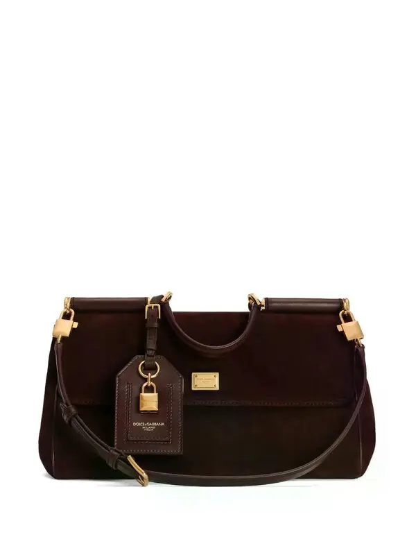 Dolce & Gabbana Medium My Sicily Handbag In Split-calfskin - Red