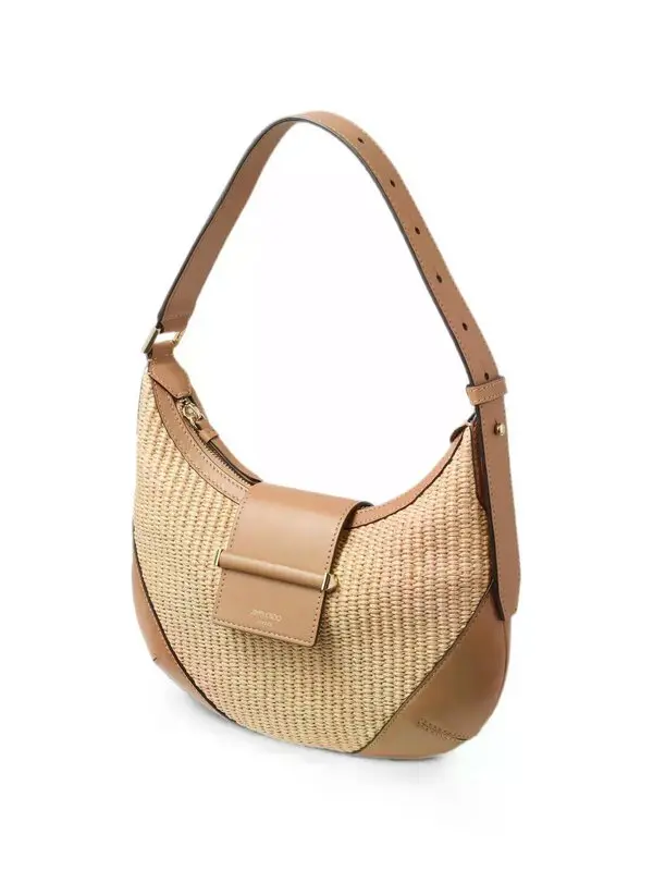 JIMMY CHOO Small Bar Hobo Shoulder Bag - Neutrals