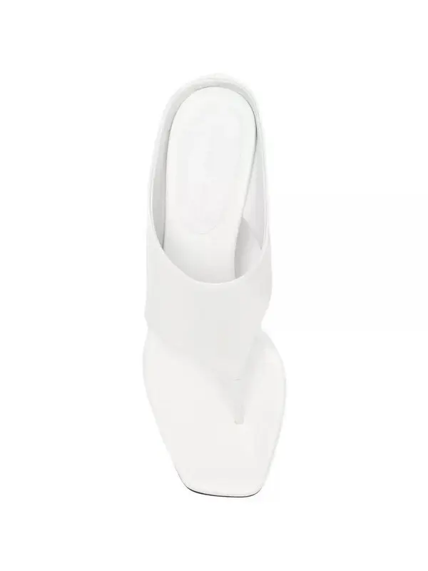 Khaite Thong Wedge Sandals - White