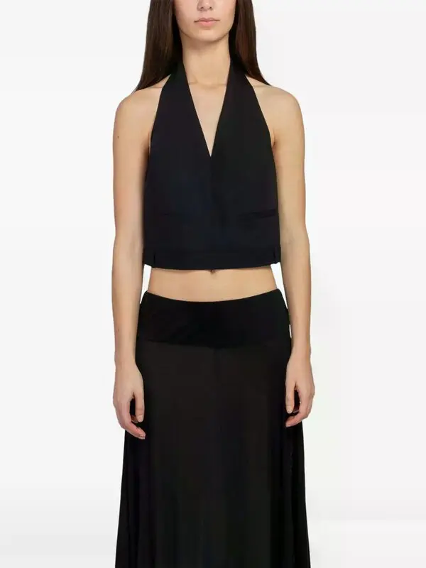 ST. AGNI Upside Down Halterneck Blouse