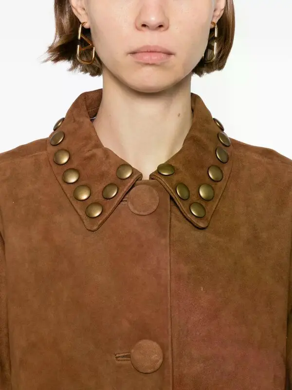 Cynthia Rowley Studded Suede Jacket