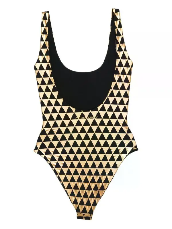 Cynthia Rowley Olympia One-piece Swimsuit With Geometric Print