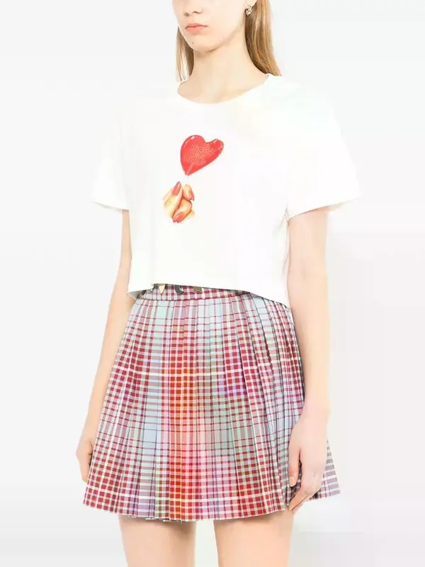 MELT Graphic-print Cropped T-shirt