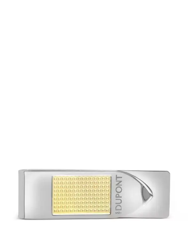 S.t. Dupont Diamond-head Pattern Money Clip - Silver