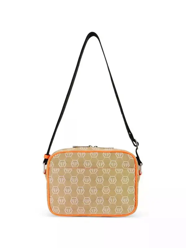 Philipp Plein Monogram Jacquard Messenger Bag