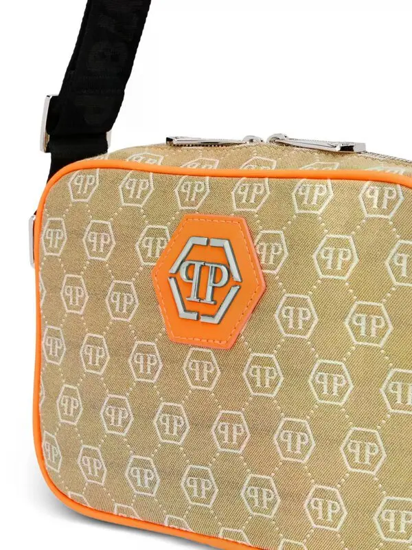 Philipp Plein Monogram Jacquard Messenger Bag