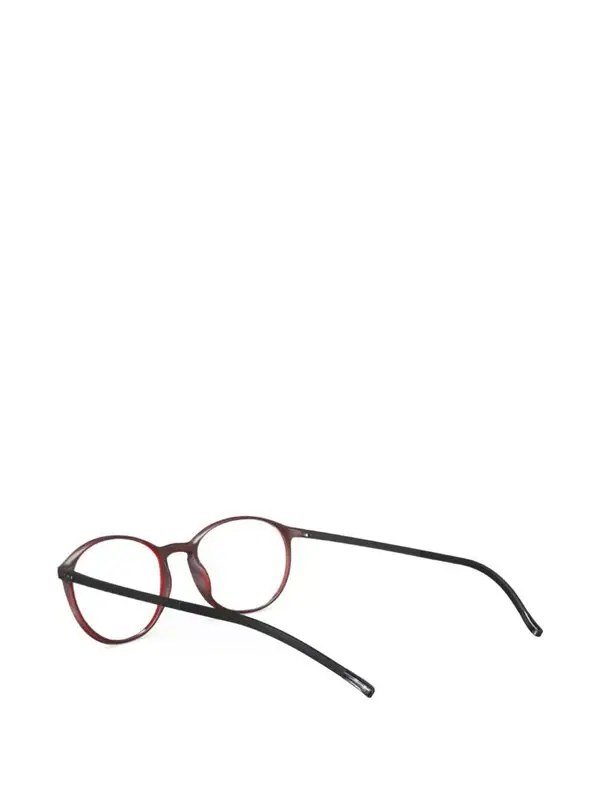 SILHOUETTE Round Frame Eyeglasses - Red