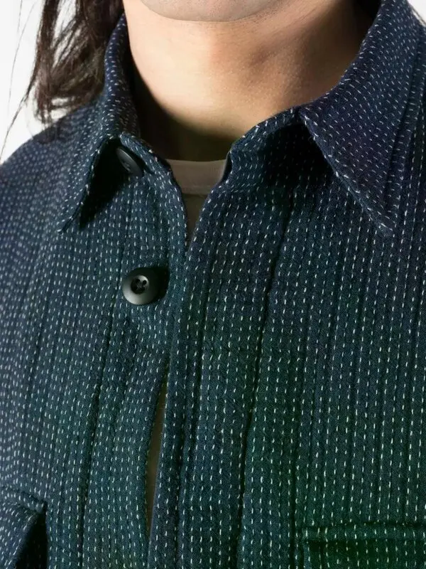 MAHARISHI Sashiko-stitch Pocket Shirt