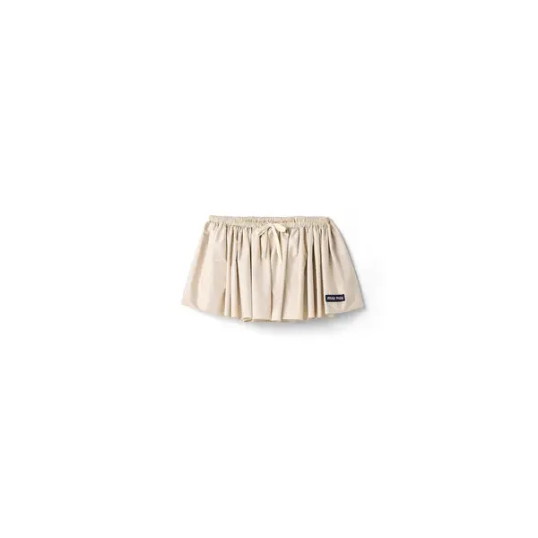 Miu Miu Technical Pongé Mini Skirt - Opal