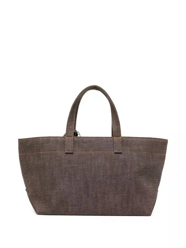 A.p.c. Logo-embroidered Tote Bag - Brown
