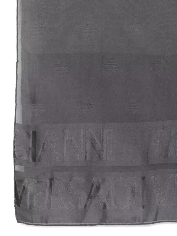 Versace 1990s Medusa Jacquard Scarf