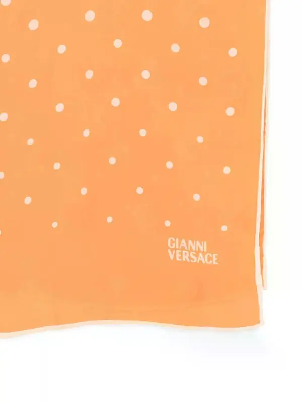 Versace 1990s Polka-dot Scarf