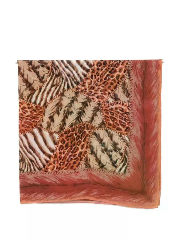 Fendi 1990s Animal-print Scarf - Neutrals